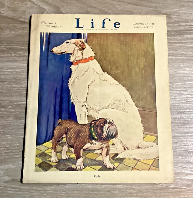 LIFE MAGAZINE JANUARY 27 1921 Animal Number Pals Vintage RARE £25.44 ...