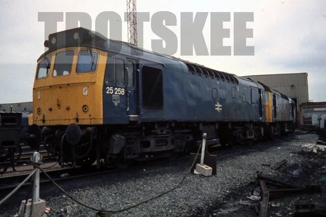 35MM SLIDE BR British Rail Diesel Loco Class 25 25258 c1981 Original £4 ...