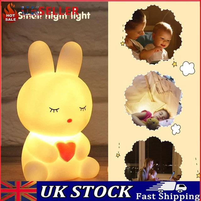 UK RABBIT NIGHT Light Battery Powered Cartoon Lighting Ornaments for ...