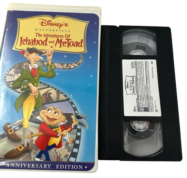 THE ADVENTURES OF Ichabod and Mr. Toad VHS Tape 199 50th Anniversary ...