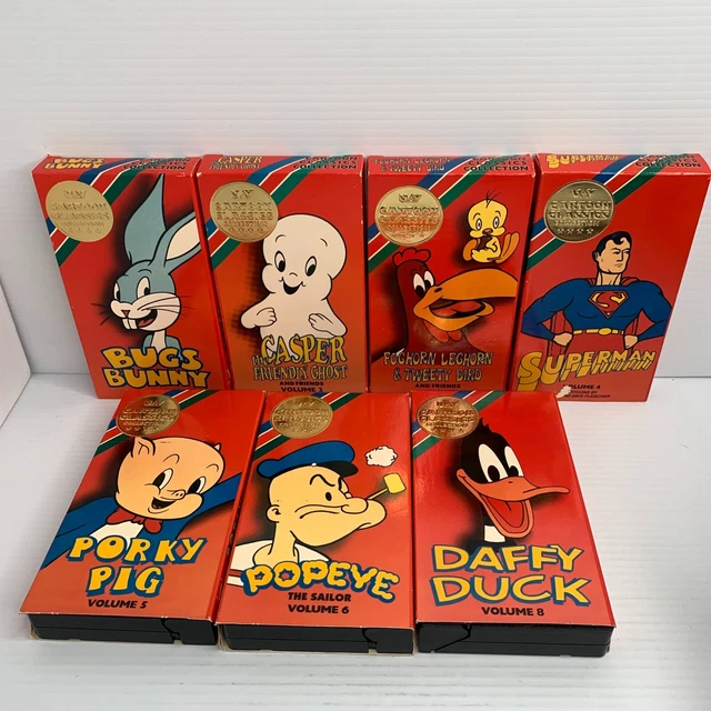 UAV CARTOON CLASSICS Collection VHS Lot Of 7 Bugs Bunny Casper Tweety ...