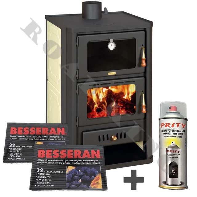 TERMOSTUFE STUFA A Legna Forno Boiler Acqua Calda Cucina Prity FG W15 ...