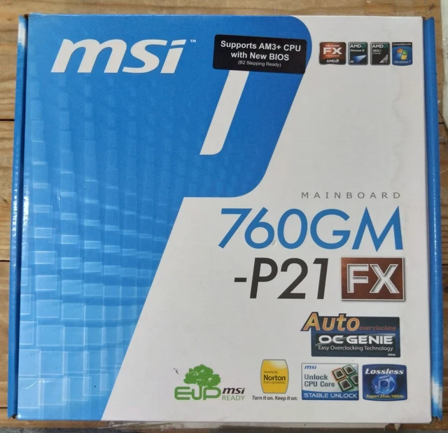 MSI 760GM P21 FX Motherboard, Never Used £50.00 - PicClick UK