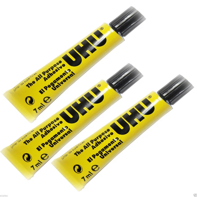 UHU TOUT USAGE Colle 7ml Extra Fort Transparent Adhésif - Paquet De 10 ...