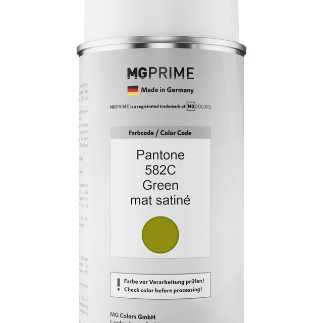 PANTONE 582C GREEN Bombe aérosol 400 ml mat satiné séchage rapide EUR 9 ...