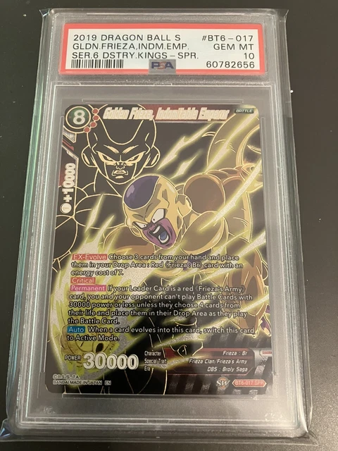 DRAGON BALL SUPER golden frieza indomitable emperor bt6 spr psa 10 EUR 137,66 - PicClick IT