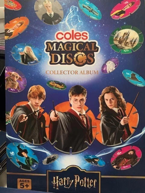 COLES 2025 MAGICAL Discs Harry Potter Collectibles. Complete set WITH ...
