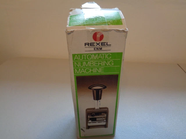REXEL AUTOMATIC NUMBERING Machine.6 Wheel Roman.Used. £17.00 - PicClick UK
