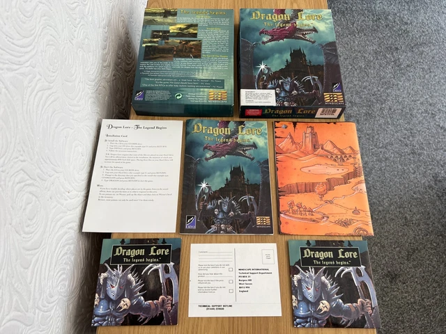 MINDSCAPE DRAGON LORE PC 1994 CDROM Game - Boxed & Working -😎Make Any ...