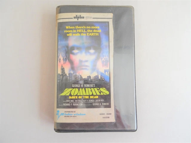 ORIGINAL PRE-CERTIFICATE ZOMBIES Dawn of The Dead VHS Video Cassette £ ...