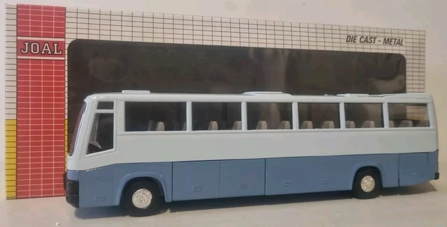 JOAL COMPACT 1:50 Scale Volvo C10M Coach Two-Tone Blue Diecast Model ...