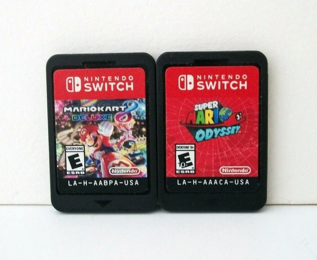MARIO KART 8 Deluxe Super Mario Odyssey Nintendo Switch Games Lot Cart ...