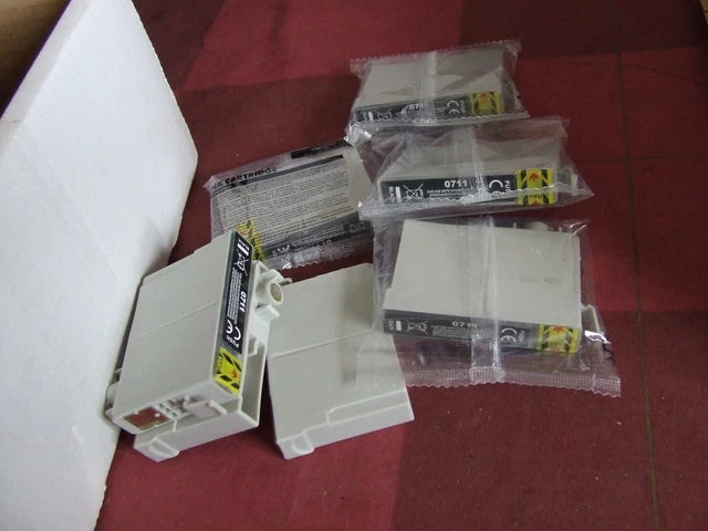 5 INK CARTRIDGES for Epson DX7000F, DX7400, DX7450, DX8400, DX8450 Non ...