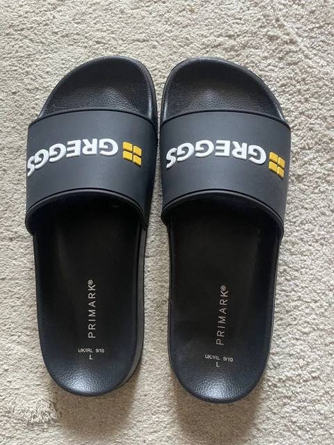 PRIMARK GREGGS X Limited Edition Sliders UK Mens Size 9-10 BNWOT £21.50 ...