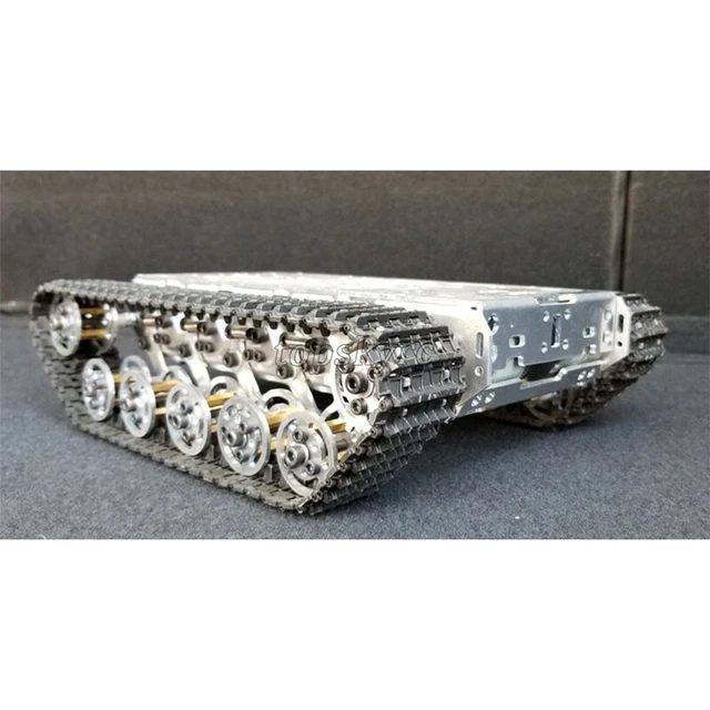 RC TANK CHASSIS Metal Tracked Robot Chassis Smart Robot Car Shock ...