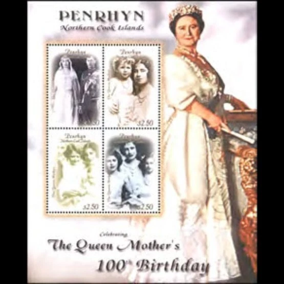 PENRHYN 2000 - Queen Mother 100th Birthday - Sheetlet - MNH $14.95 ...