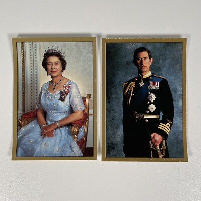 PANINI 1988 QUEEN Elizabeth II King Charles III Royal Family Stickers ...