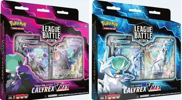 POKEMON ICE & Shadow Rider Calyrex VMAX League Battle Decks tcg 2 Sets ...