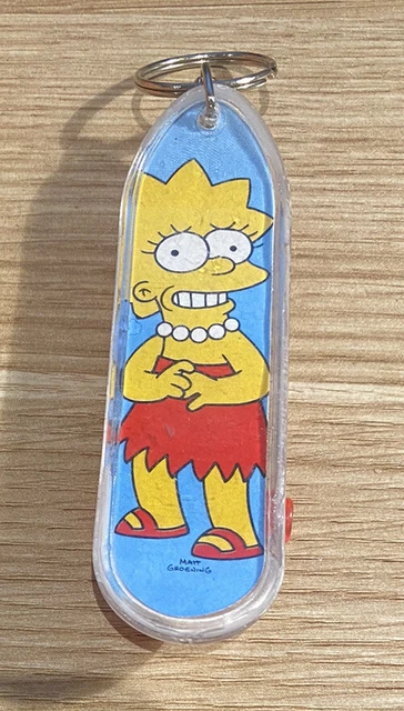 LISA SIMPSON SKATEBOARD Keychain Movie Comics Cartoon Jewellery Lisa ...