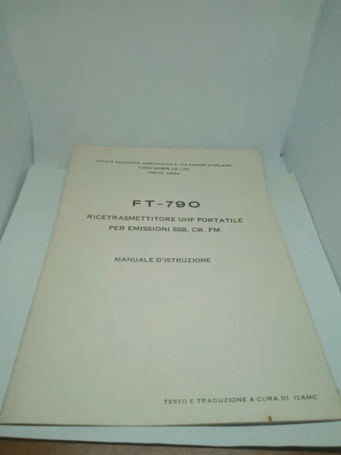 YAESU MUSEN FT-790 Manuale D'istruzione Originale Schema Radio Hf EUR ...