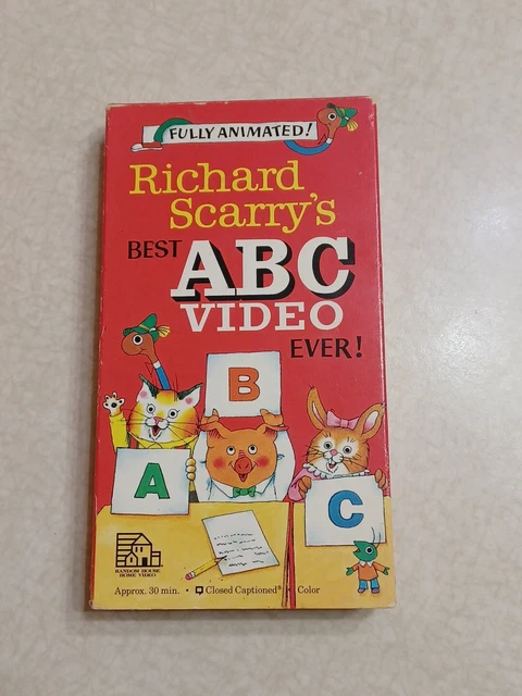 RICHARD SCARRY VHS Tape Best ABC Video Ever £13.97 - PicClick UK