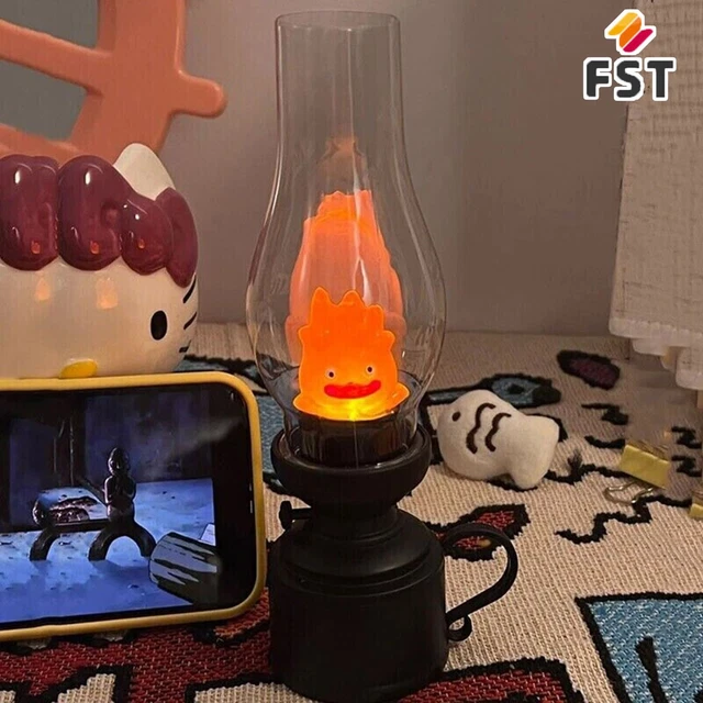 STUDIO GHIBLI HOWL'S Moving Castle Calcifer Night Light Desktop Lamp ...