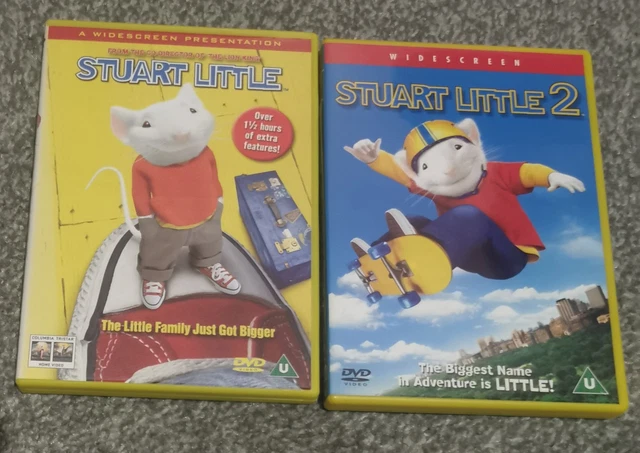STUART LITTLE 1 & 2 DVD 2-Film Family Comedy Set Geena Davis, Minkoff ...