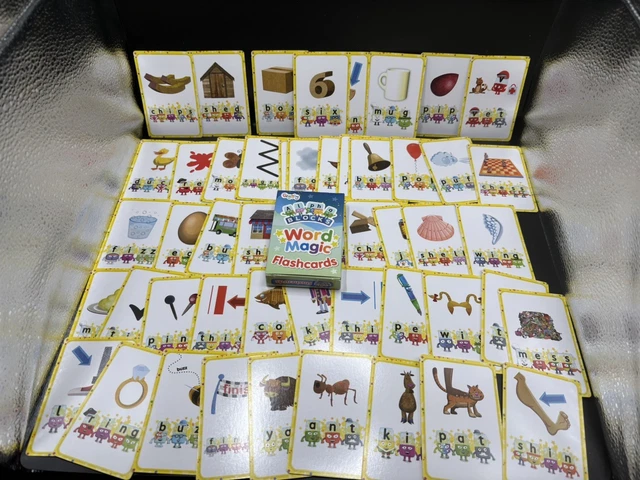 ALPHABLOCKS PHONICS FLASH Cards Word Magic Learning CBeebies Reading ...
