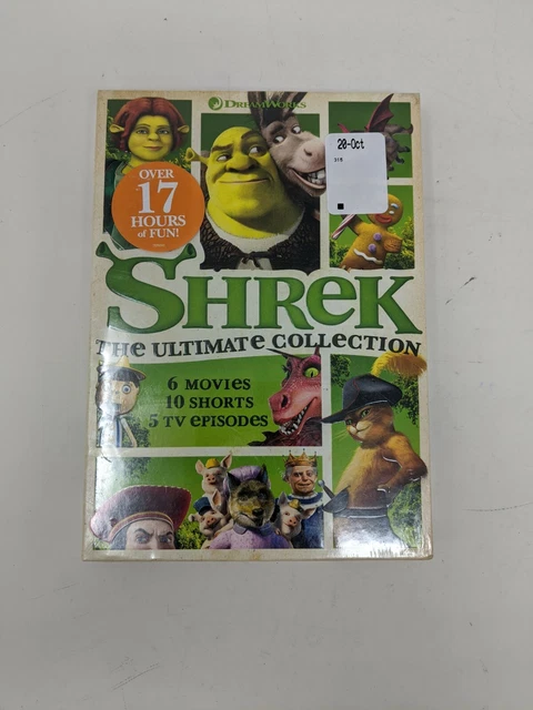 SHREK: THE ULTIMATE Collection DVD Boxed Set: 6 Movies, 10 Shorts, 5 TV ...