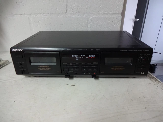 VINTAGE SONY TC-WE505 Double cassette recorder/ player 1990's £32.01 ...
