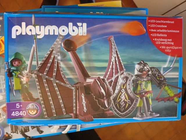 PLAYMOBIL 4840 CHEVALIER Soldat Catapulte Rare Chateau Misb Neu New ...