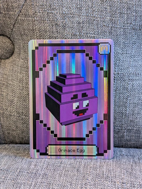 2025 A MINECRAFT Movie McDonald’s Grimace Egg Card With Unused Code ...