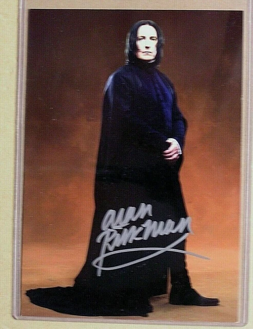 HARRY POTTER-ALAN RICKMAN-SEVERUS Snape-Movie-Signature-Signed ...