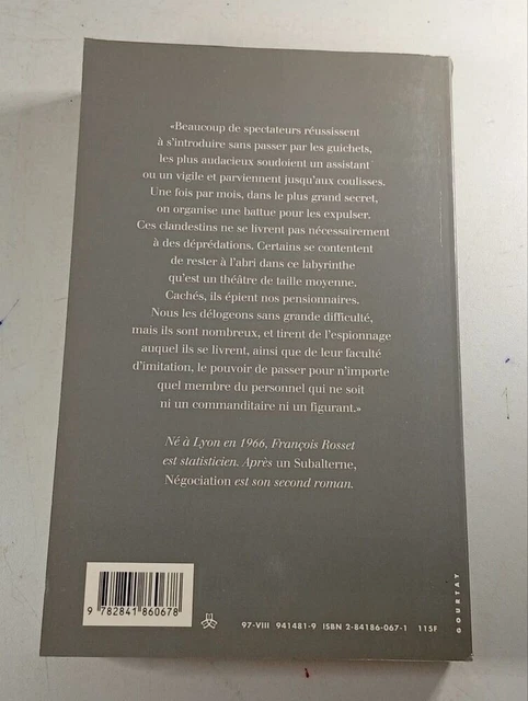 NÉGOCIATION | FRANÇOIS Rosset | Bon état EUR 5,00 - PicClick FR
