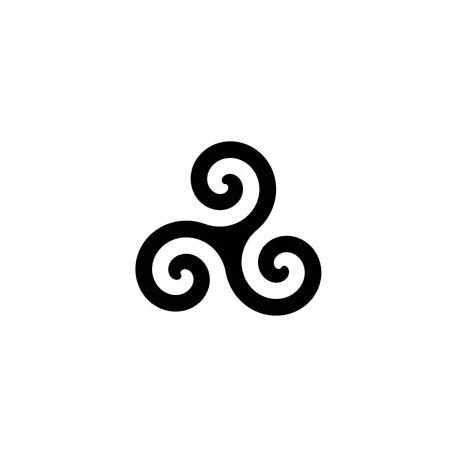 AUTOCOLLANT TRISKÈLE TRISKELL triskel sticker bretagne Breizh rouge 17 ...