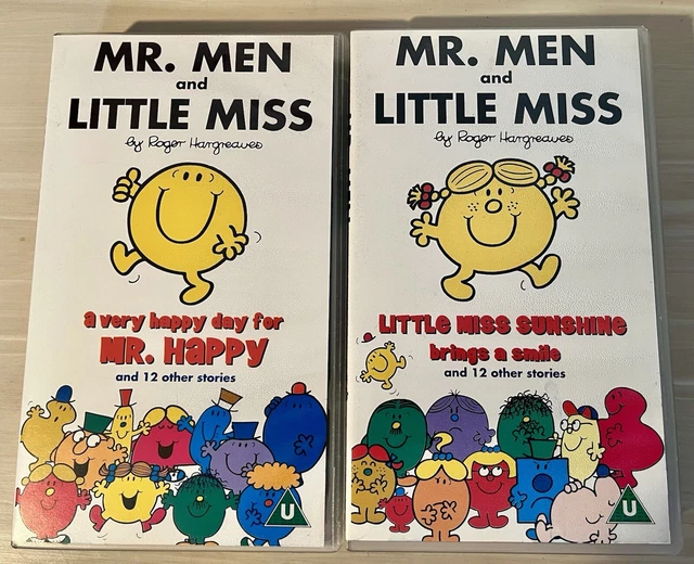 2 RARE MR Men & Little Miss VHS Videos Mr Happy Little Miss Sunshine ...
