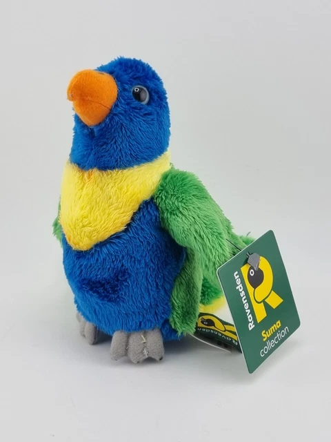 RAVENSDEN SUMA COLLECTION Plush Rainbow Lorikeet Parrot 5.5" 14cm Soft ...