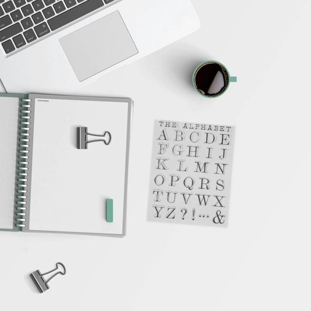 CLEAR STAMP COLLECTION Diy Letter Stamps Alphabet Decoration Card ...