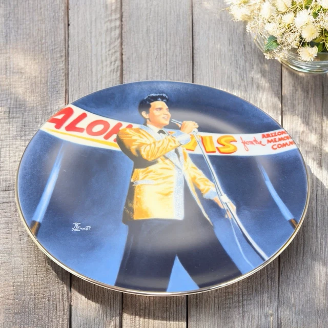 ELVIS PRESLEY PERFORMANCE Delphi Plate Dish The USS Arizona No 6 ...
