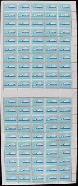 AUSTRALIA 1973 ARCHITECTURE 7c Opera House perf 14¾ x 14 sheet ...