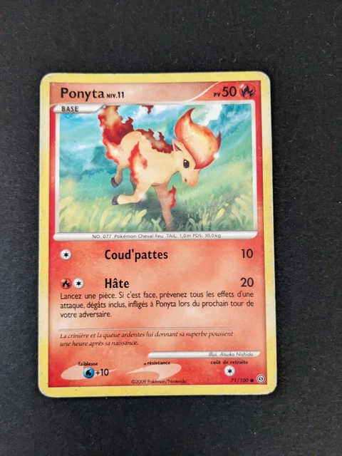 CARTE POKÉMON PONYTA 71/100 DIAMANT & PERLE TEMPÊTE FR OCCASION EUR 0,50 - PicClick FR