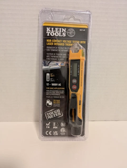 KLEIN TOOLS NCVT-4IR Non-Contact Voltage Tester, 12-1000V, Infrared ...