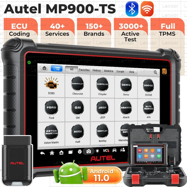 AUTEL MAXIPRO MP900-TS PRO Auto Outils diagnostics OBD Complète TPMS ...