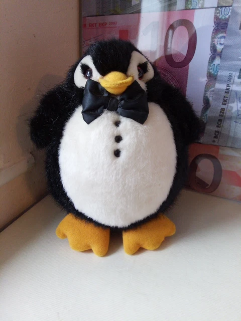 FAIRBANKS FROM SARA Lee Penguin Soft cuddy Toy plush w/ bowtie vintage ...