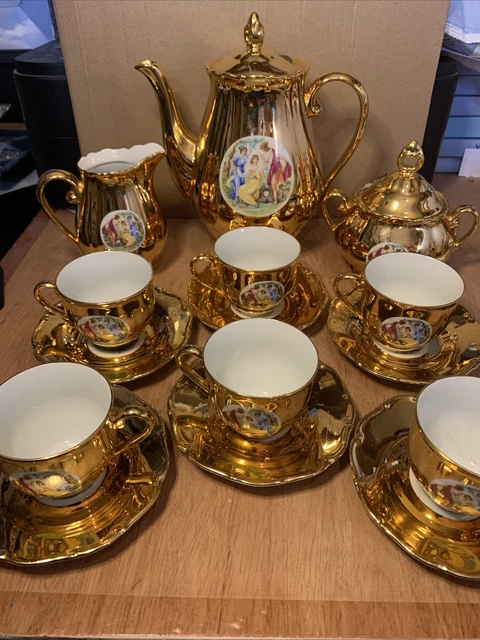 VINTAGE EPIAG GOLD Tea Set - Madonna Style - Czechoslovakia - 1985 ...