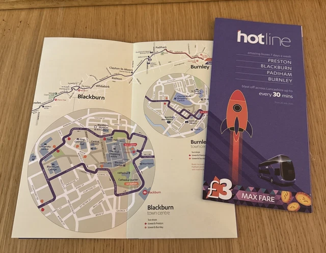 TRANSDEV BLACKBURN BUSES "hotline" Timetable booklet July 2025 edition ...