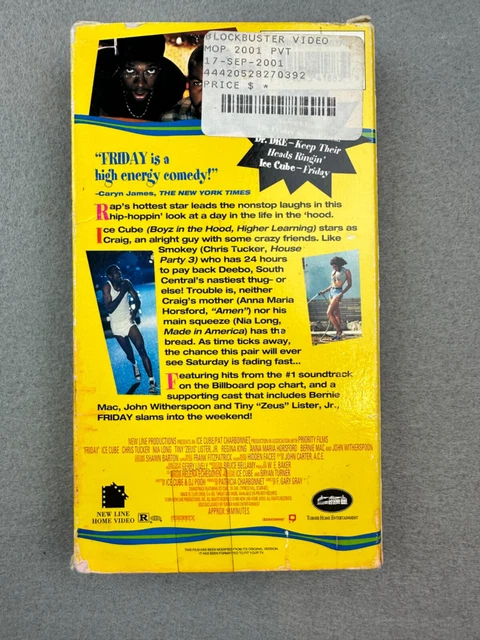 FRIDAY (VHS, 1995) w/Ice Cube_Chris Tucker £7.98 - PicClick UK