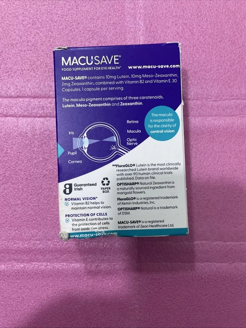 MACU-SAVE EYE SUPPLEMENT for Macular Health - 30 Capsules £12.99 ...