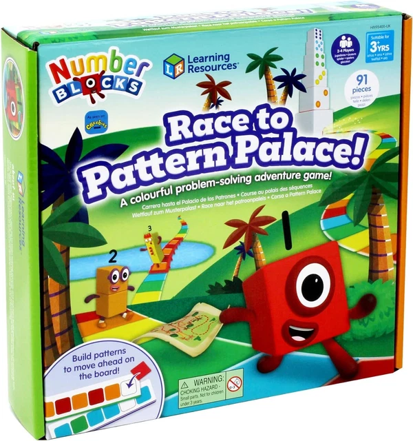 LEARNING RESOURCES NUMBERBLOCKS Race to Pattern Palace Board Game,... £ ...