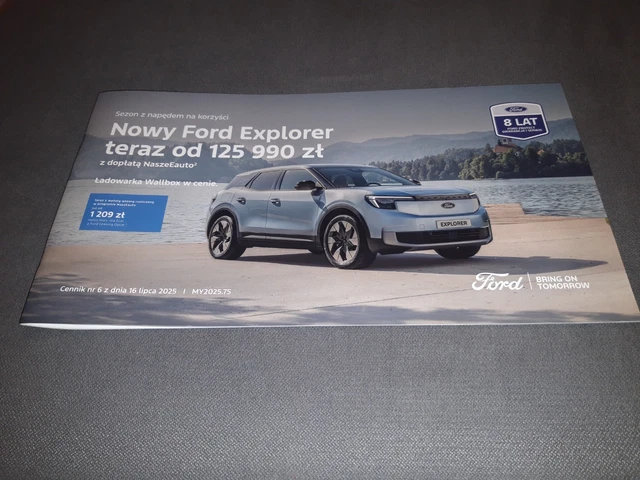2025 2026 FORD EXPLORER Brochure Prospekt Catalogue POLISH 7 / 2025 20 ...
